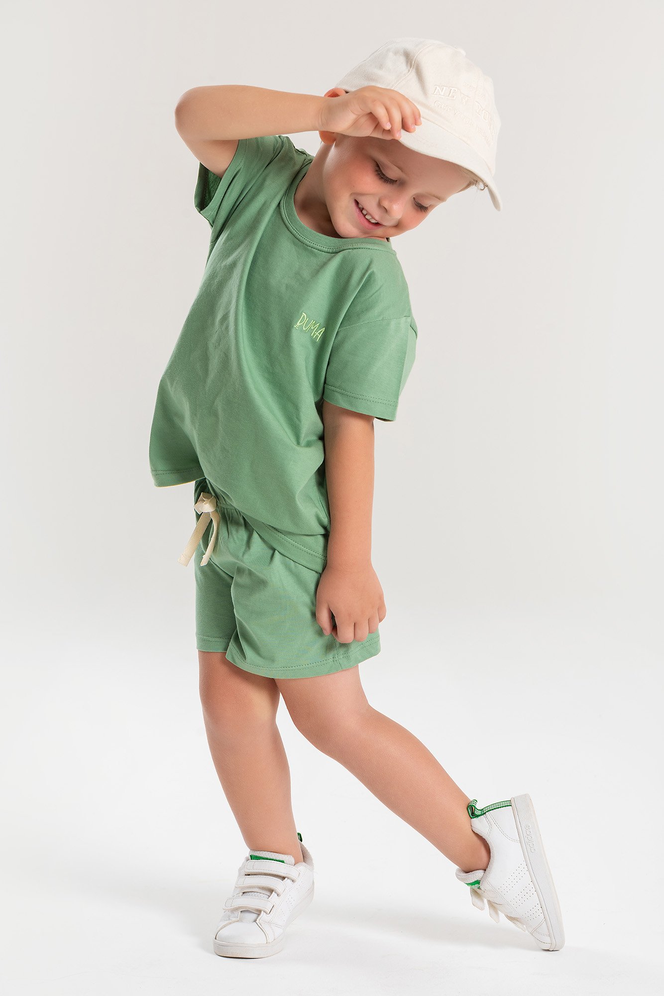 Conjunto Infantil Verão Bordado Logo Duma Kids